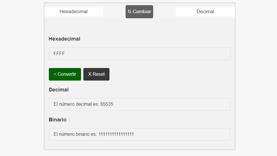Convertidor De Hexadecimal A Decimal En Linea HEX A DEC Convertidor De Hexadecimal A Decimal En Linea HEX A DEC